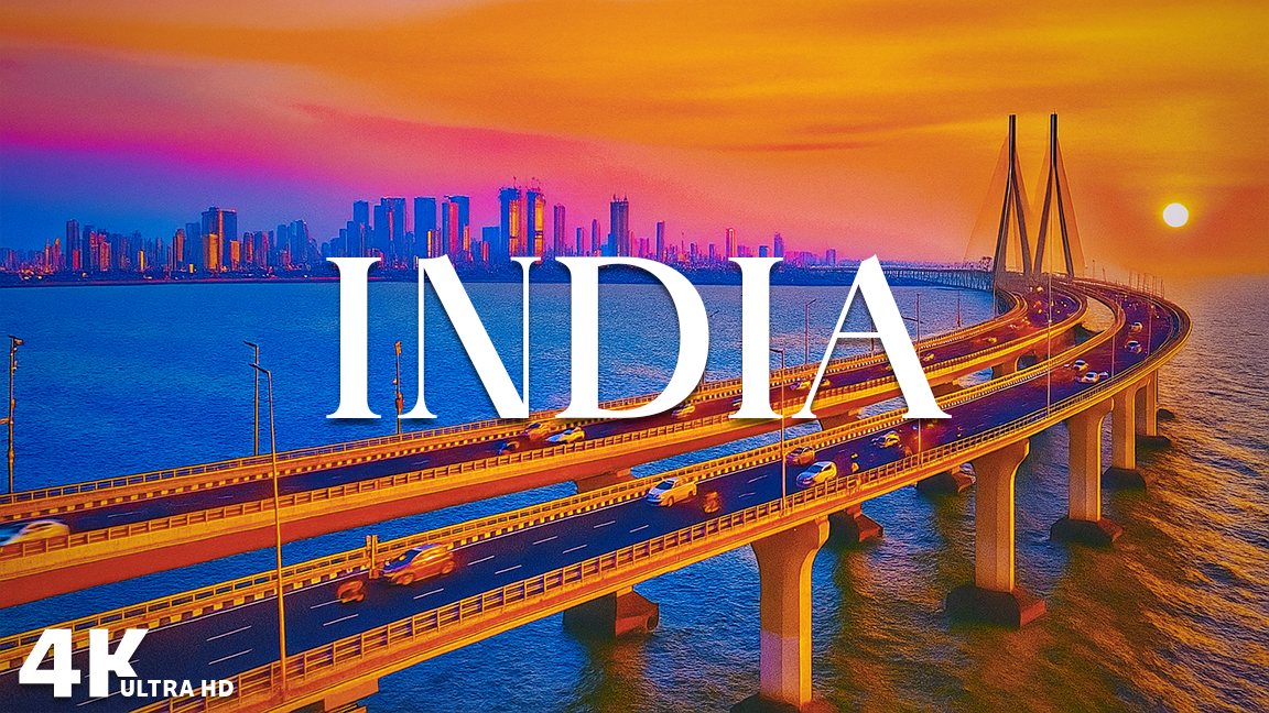 India in 4K – Scenic Relaxation Film with Peaceful Music | 4K HDR Color