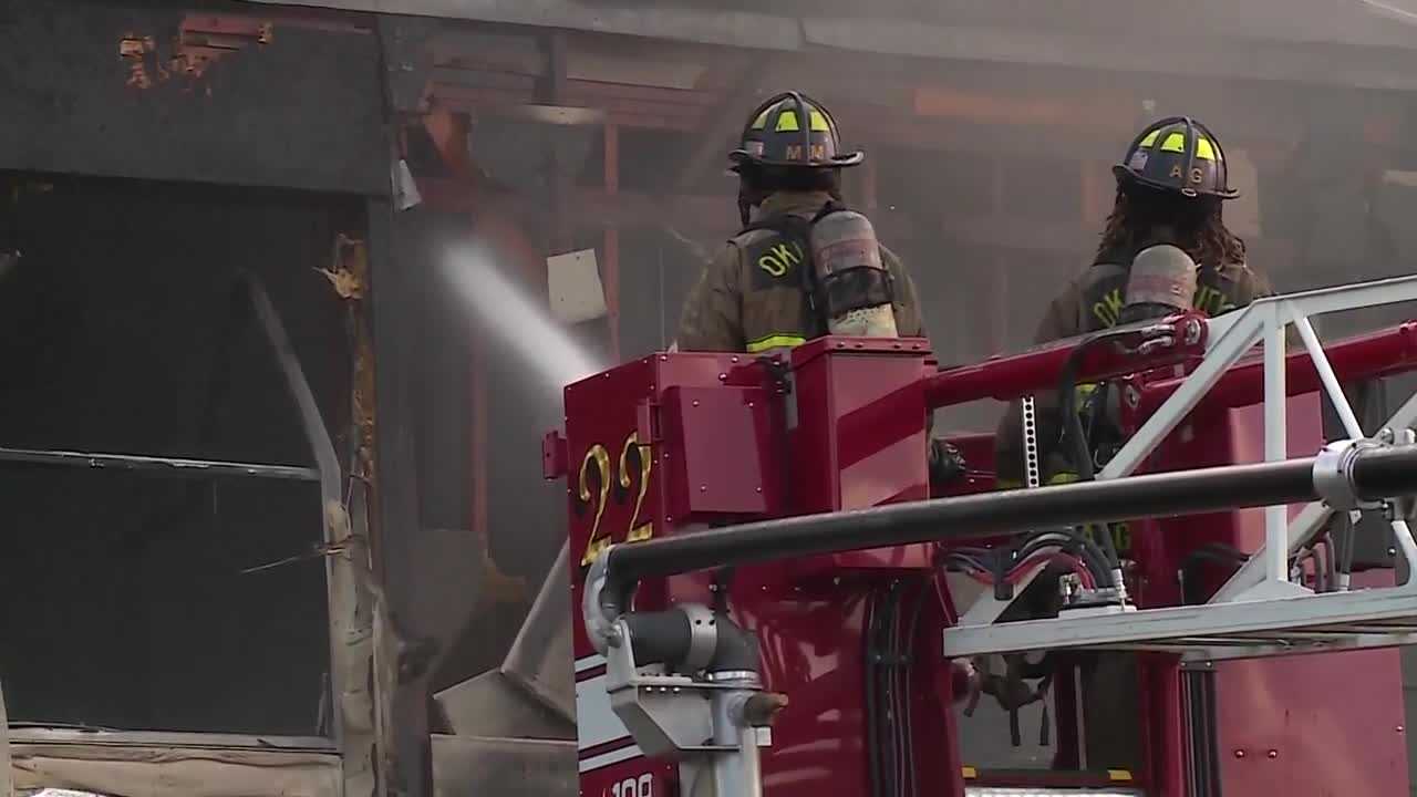 OKC crews battle apartment fire in northwest Oklahoma City that left 6 ...
