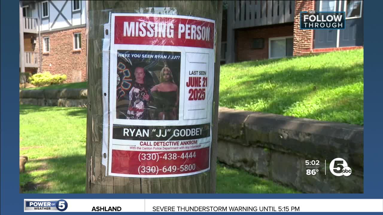 Flyers posted around Canton as concern grows over missing man, Ryan Godbey