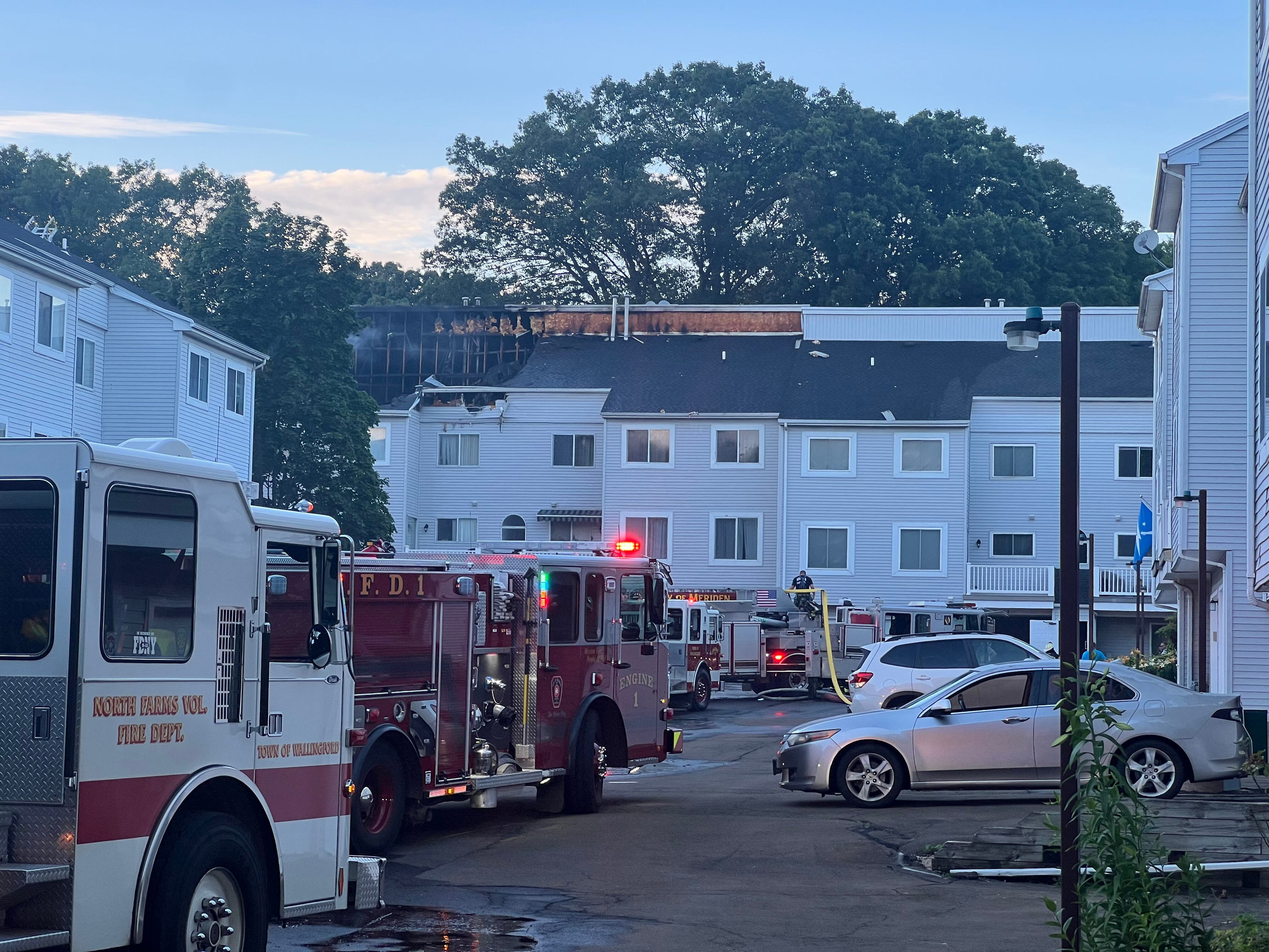 2 firefighters hospitalized while responding to apartment fire in ...