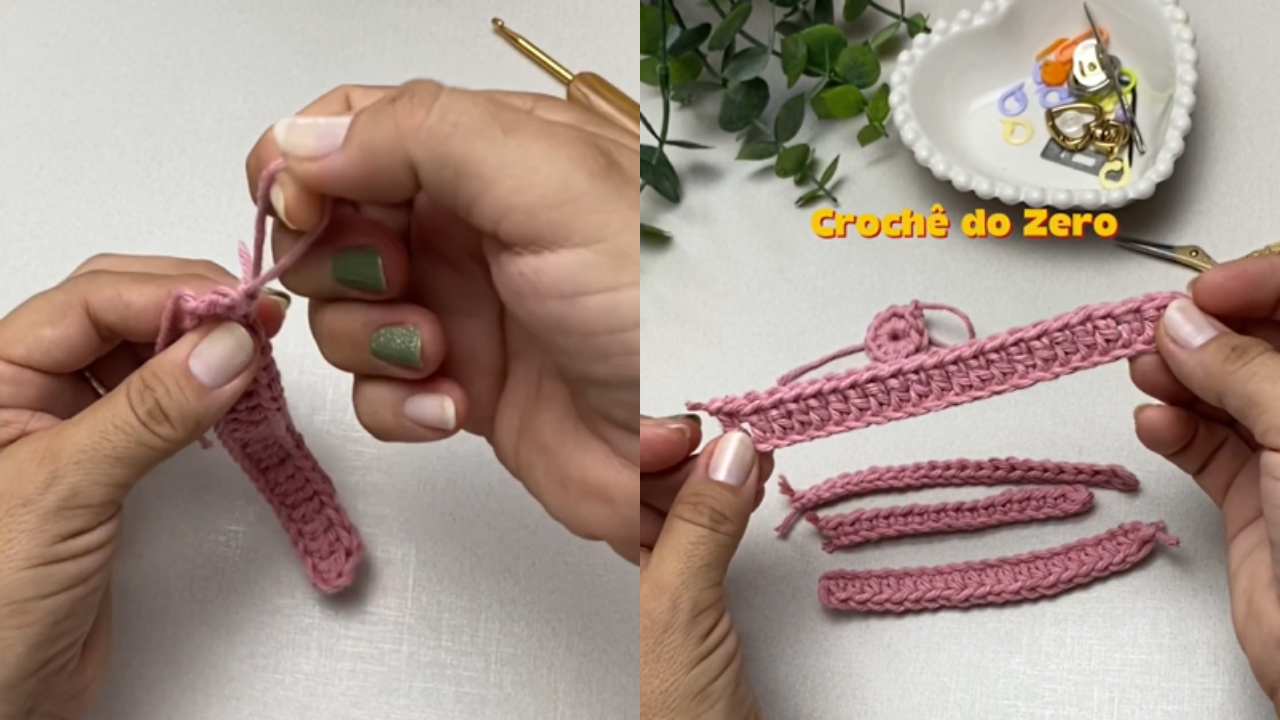 Crochê do zero - Aula 3 - Como fazer ponto Meio Alto