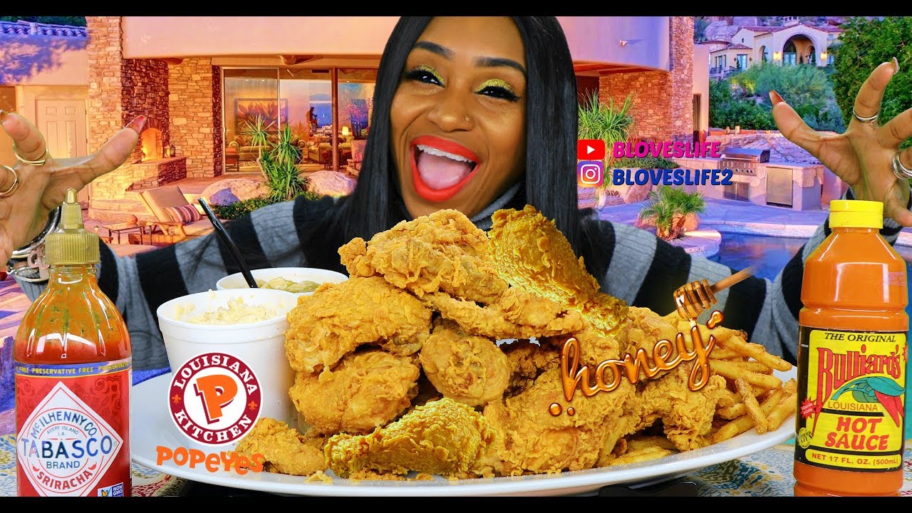 Popeyes Chicken Mukbang and SassEsnacks Update