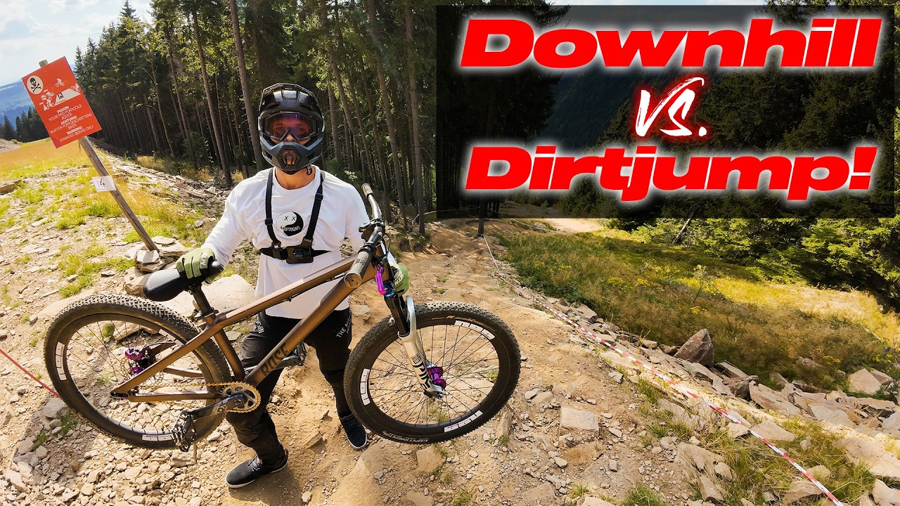 Challenge: Downhill-Bikepark vs. Dirtjump-Bike!