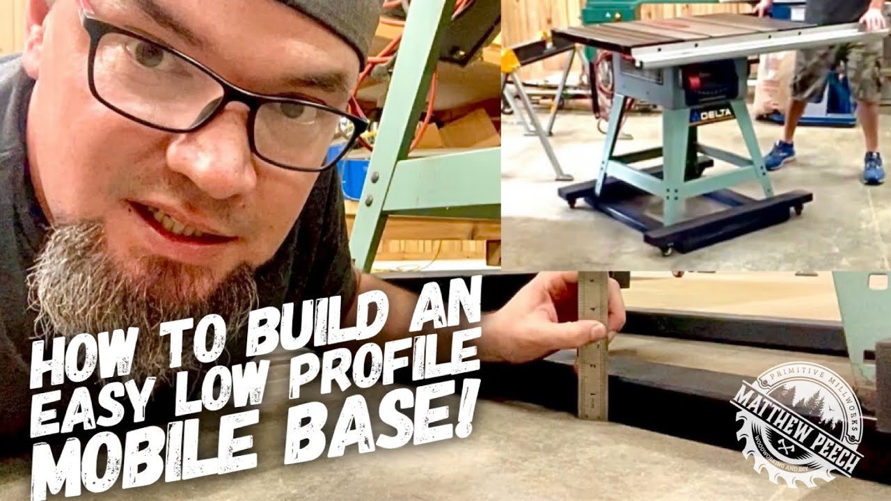 Make Your Tools Move – DIY Low-Profile Mobile Base Build
