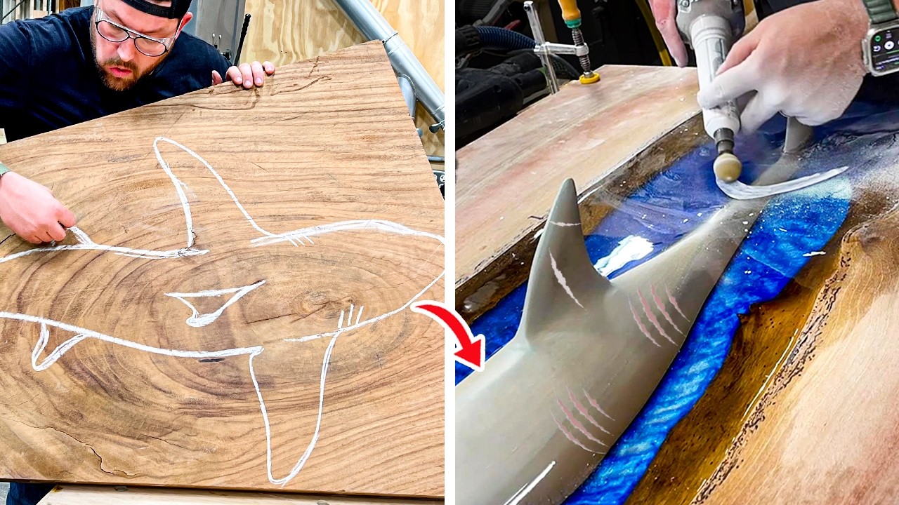 I tested viral shark carving table again