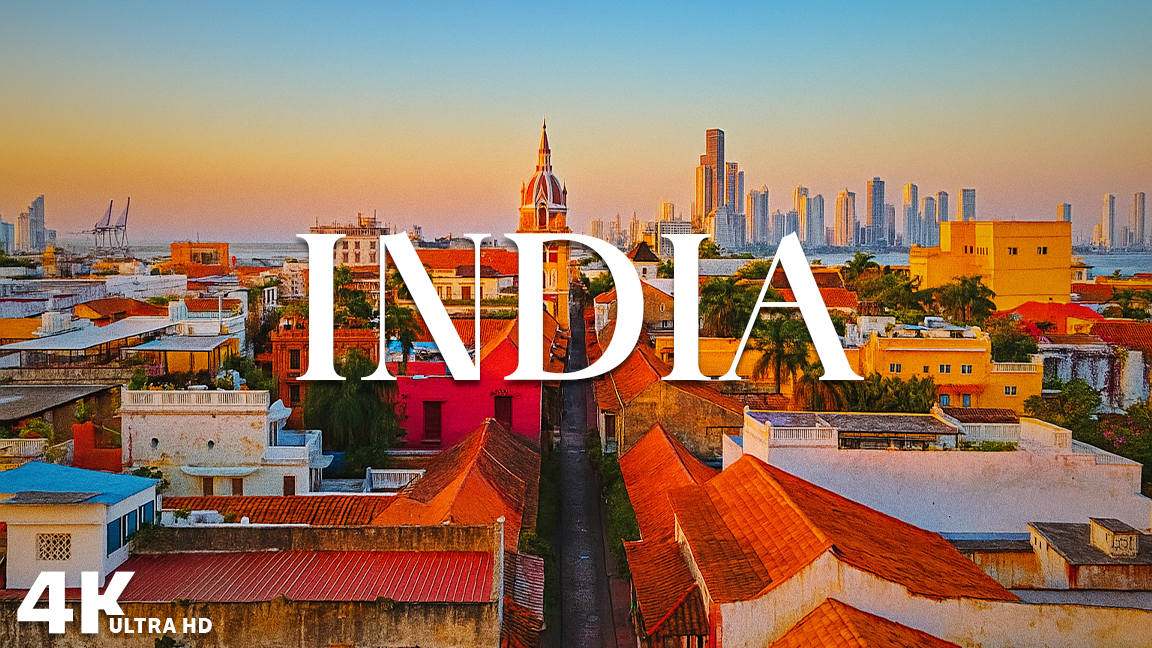 India in 4K HDR – Scenic Relaxation Film with Peaceful Music and ...