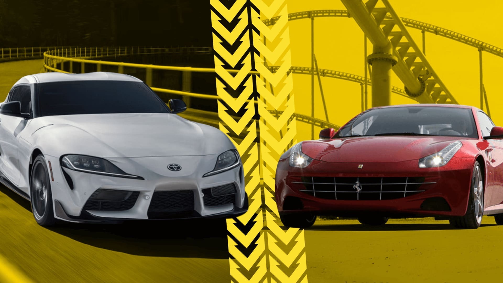 Toyota GR Supra vs Ferrari FF A Tale of Speed and Style