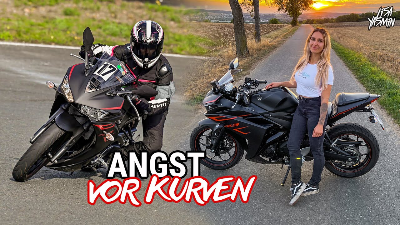 Angst vor Kurven fahren? 😱 Mein Kurventraining mit der Yamaha R3 | LISA ...