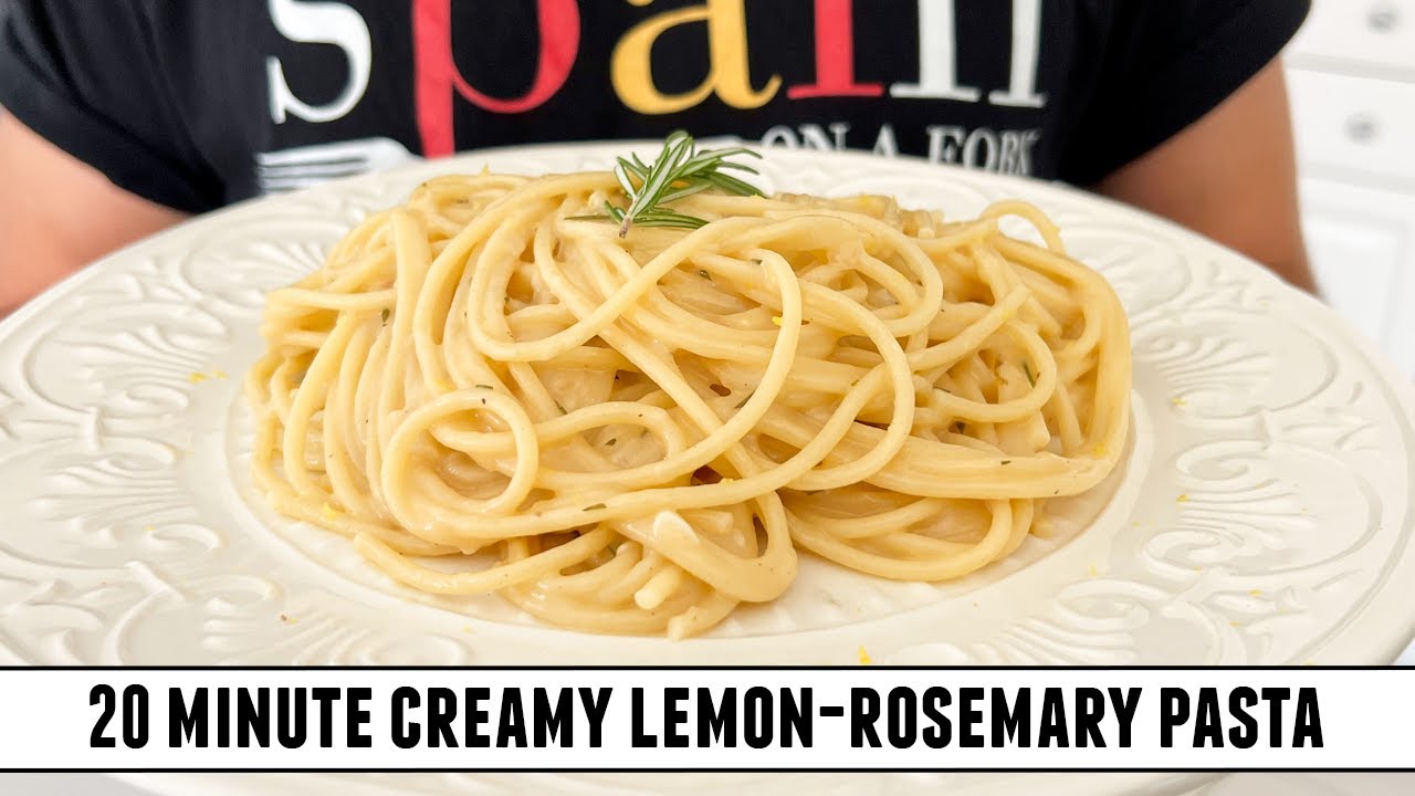 Creamy Lemon-Rosemary Pasta – Easy Spaghetti Recipe