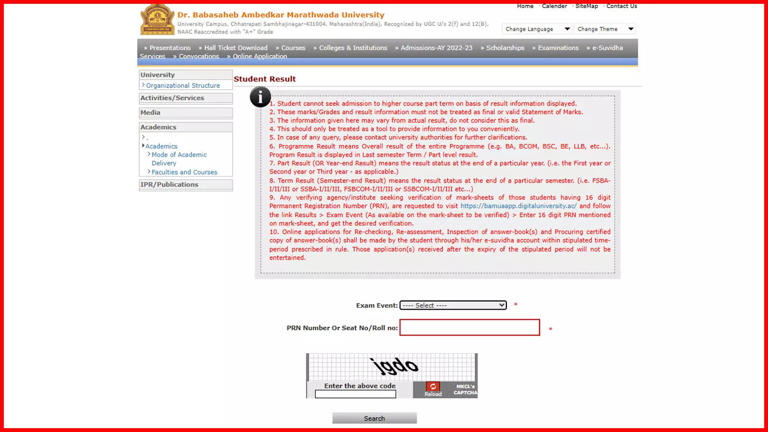 BAMU result 2025: Dr. Babasaheb Ambedkar Marathwada University declares ...