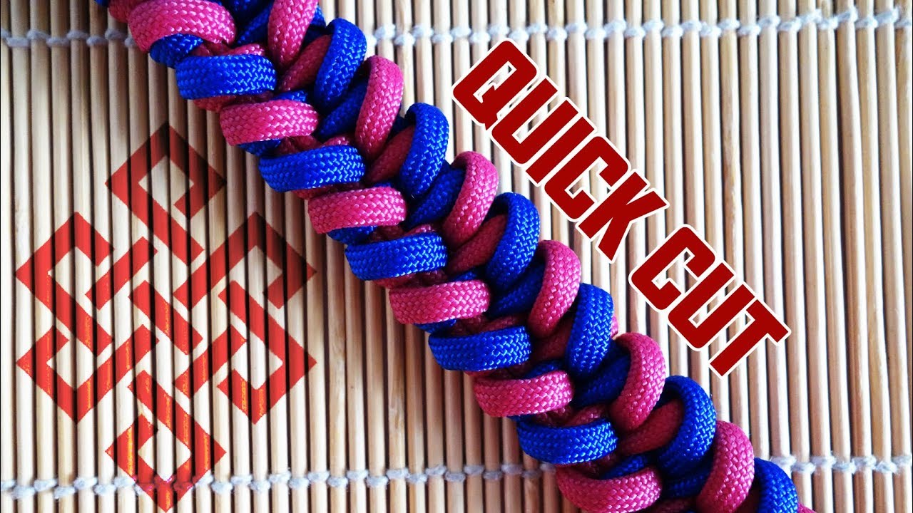 Alternating Jaw Bone Paracord Bracelet Tutorial Quick Cut