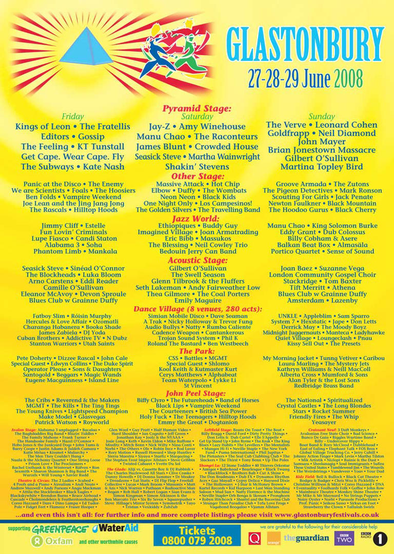 What is the best Glastonbury line-up of all time? Cast your vote in our ...