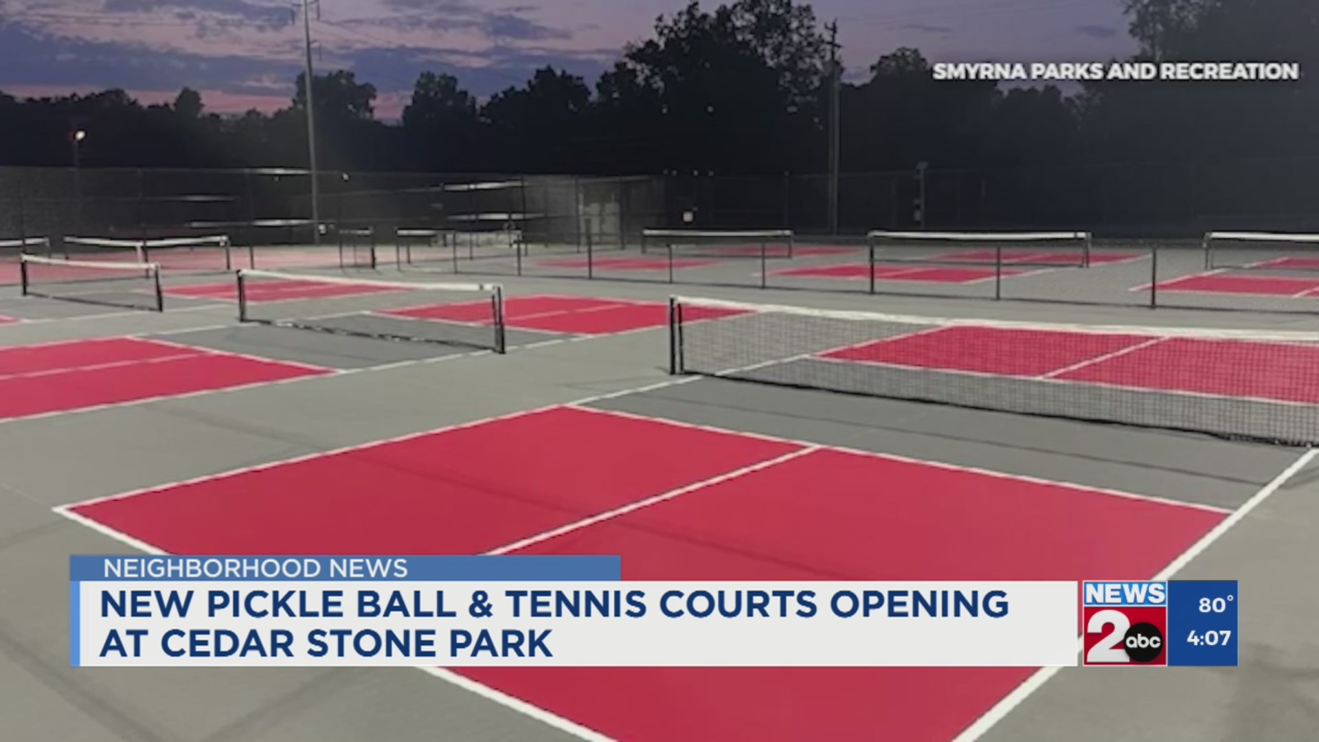 New pickle ball and tennis courts coming to Smyrna