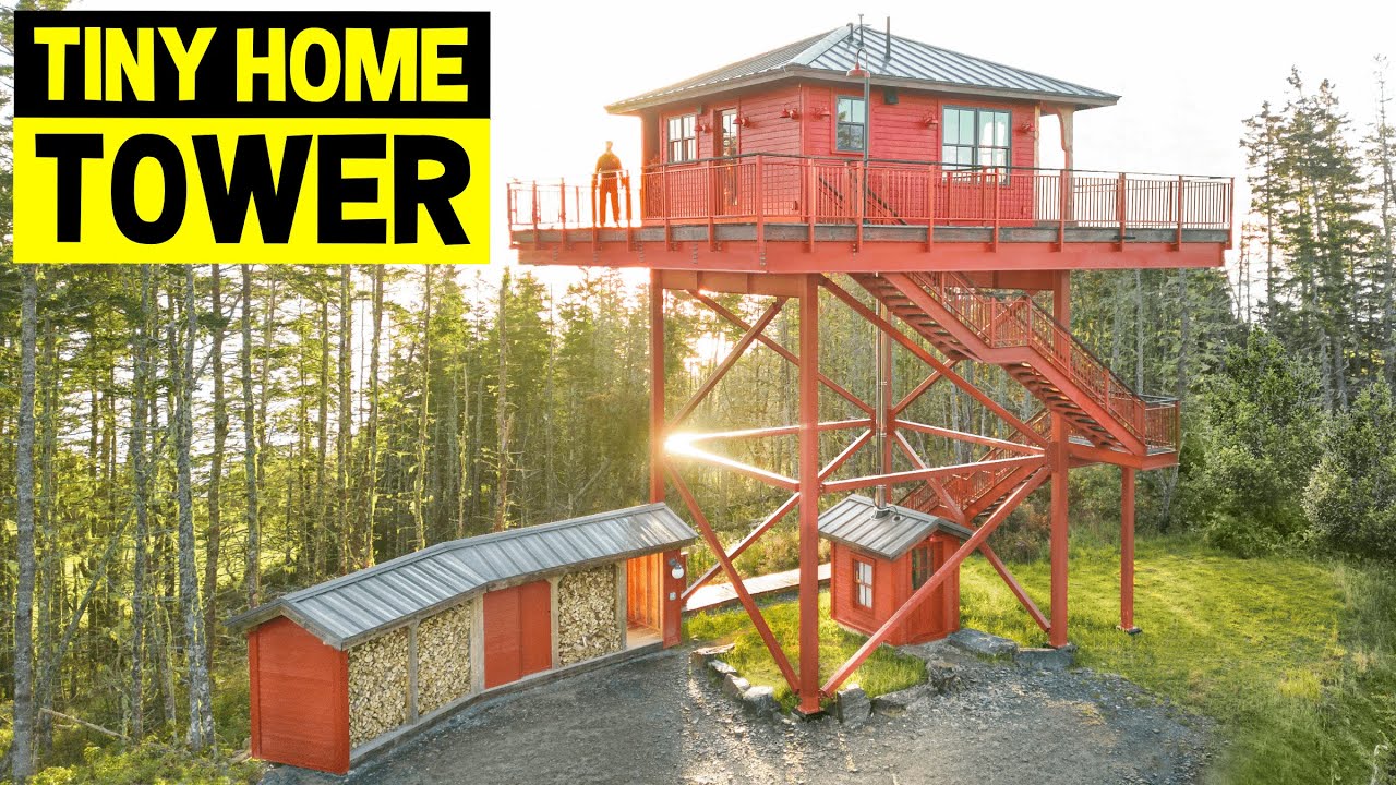 Exploring a 30ft Tiny Home Tower with Stunning Ocean Views