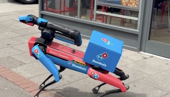 Domino’s Delivery Dog Robot Turns Heads on UK Streets