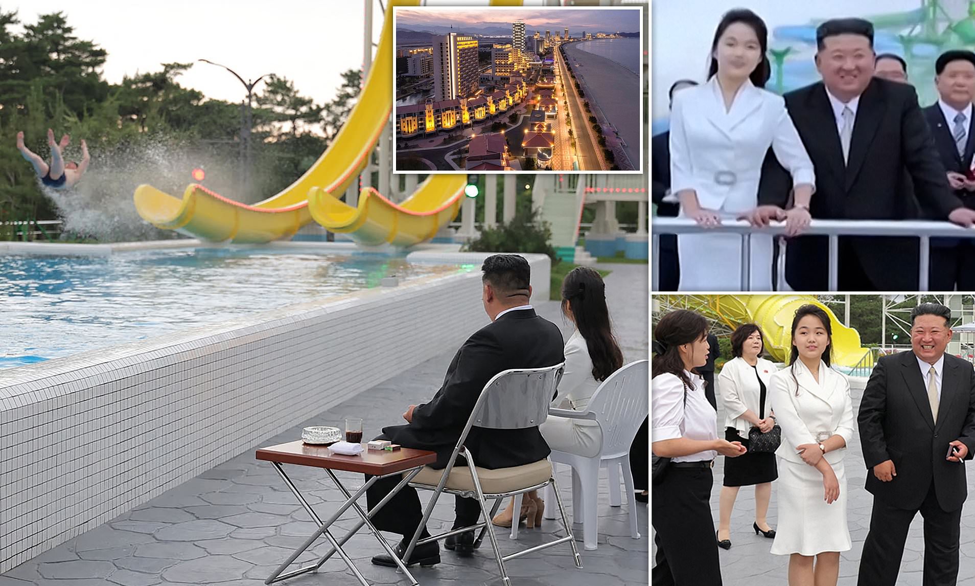 Un, sea and sand! North Korean dictator launches nation's new beach resorts