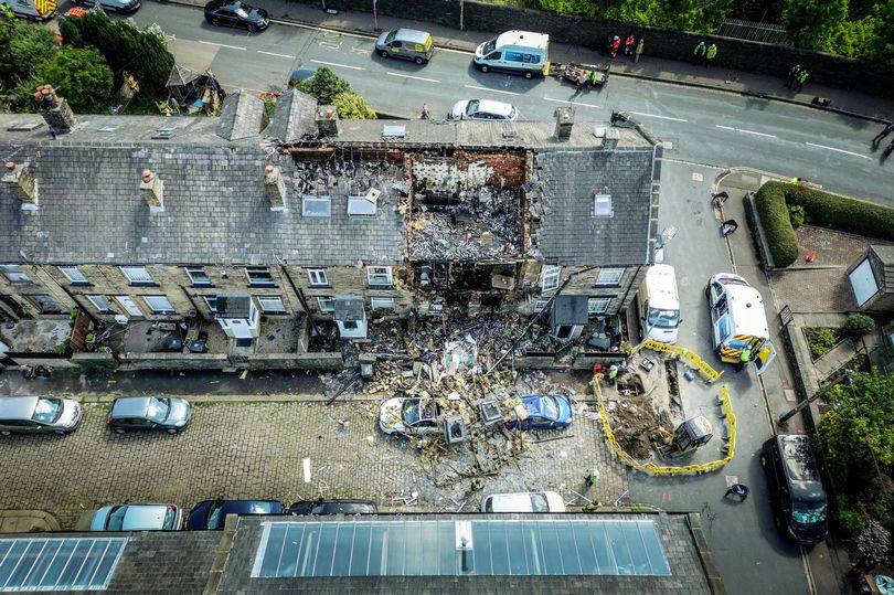 Pictures show front of house 'ripped off' after gas explosion