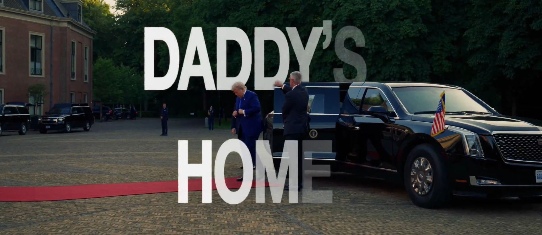 ‘Daddy’s home!’ White House shares cringeworthy video