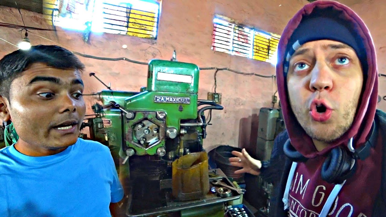 Inside of the Indian Factory. First Time in India. Walking in the ...