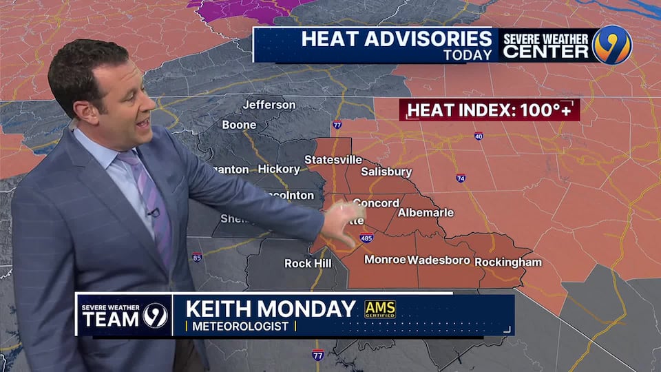 Thursday morning's forecast with Meteorologist Keith Monday