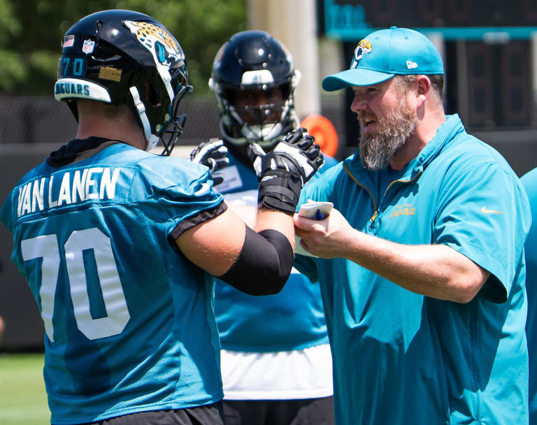Meet the Jaguars coach holding together a battered offensive line unit