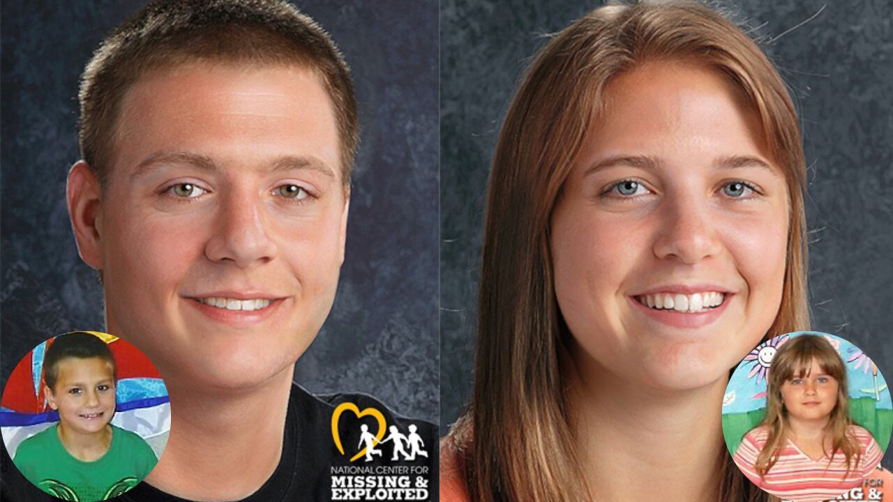 New age progression images released of kids who have been missing for ...