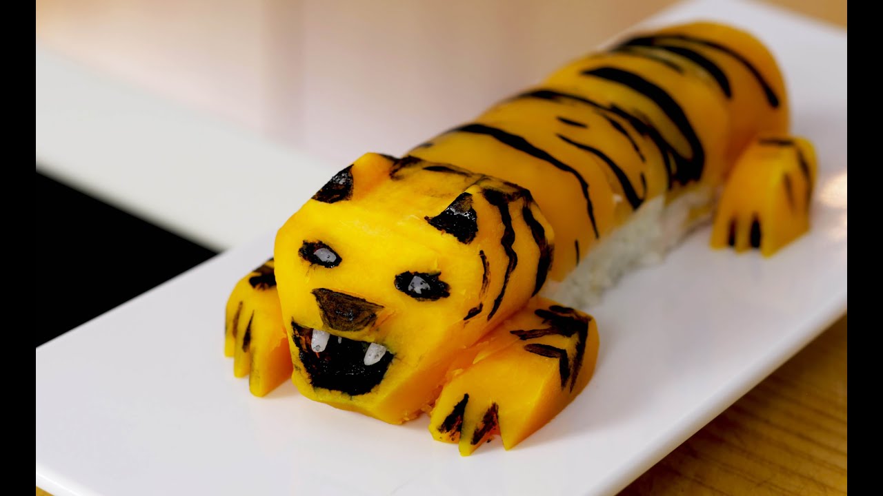 Homemade Tiger Sushi Roll Restaurant Style