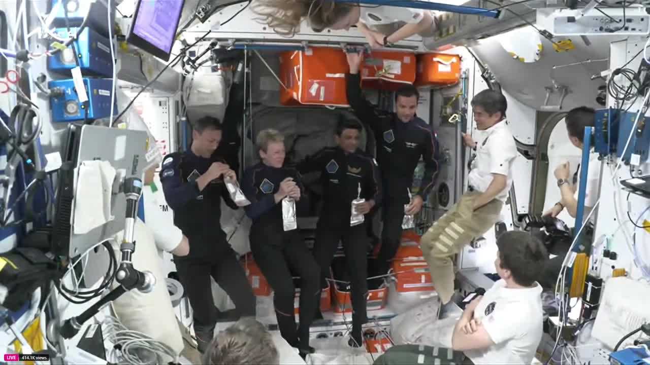 Watch: Axiom-4 crew arrives to International Space Station after ...