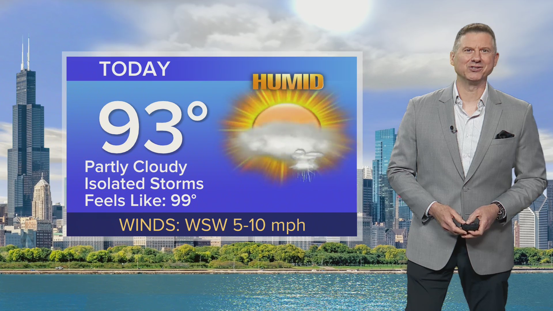 Thursday forecast: Hot and humid in Chicagoland, temps will feel close ...