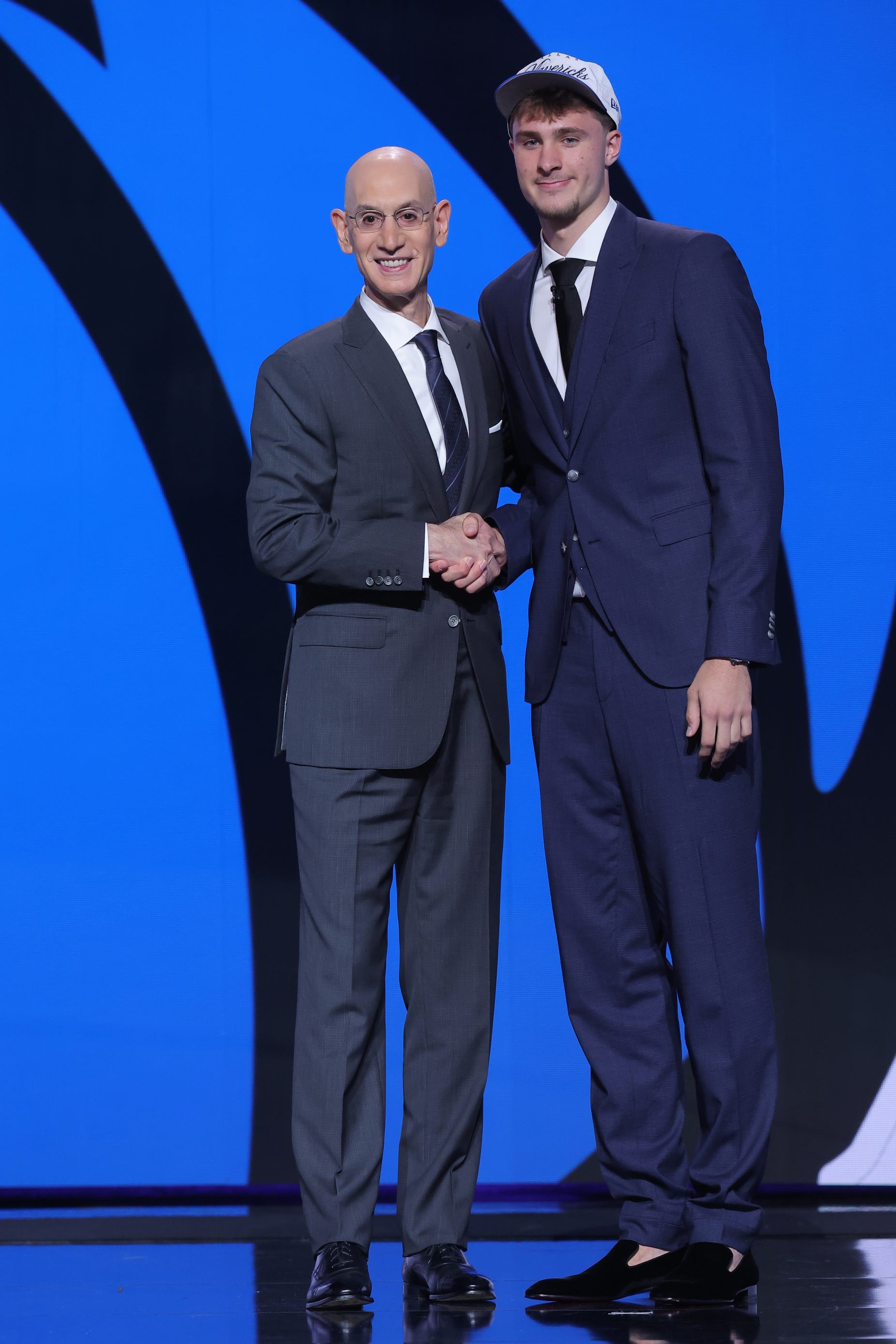 LOOK: Dylan Harper embraces commissioner Adam Silver and other pictures ...