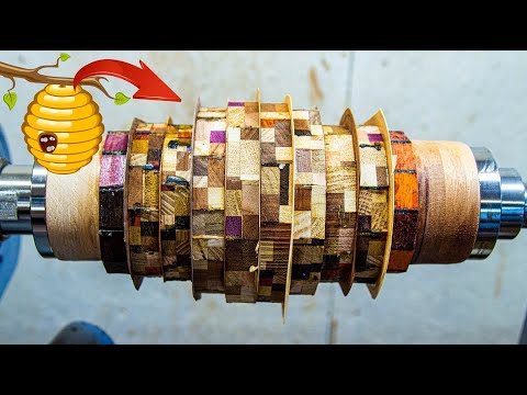 Woodturning - Beehive Segmented Vase