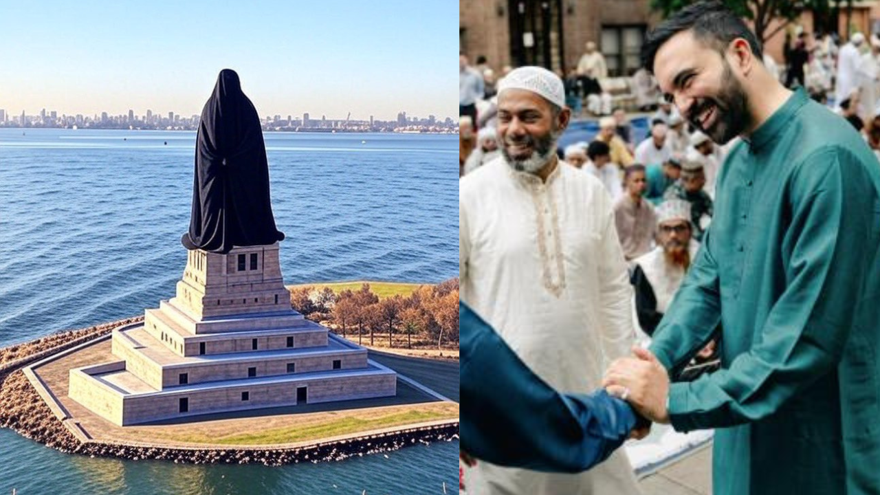 Burqa-clad Statue of Liberty? MAGA targets Zohran Mamdani’s religion ...