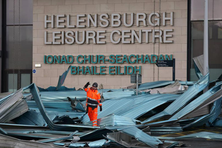 Storm damaged Helensburgh Leisure Centre set for new compound to ...
