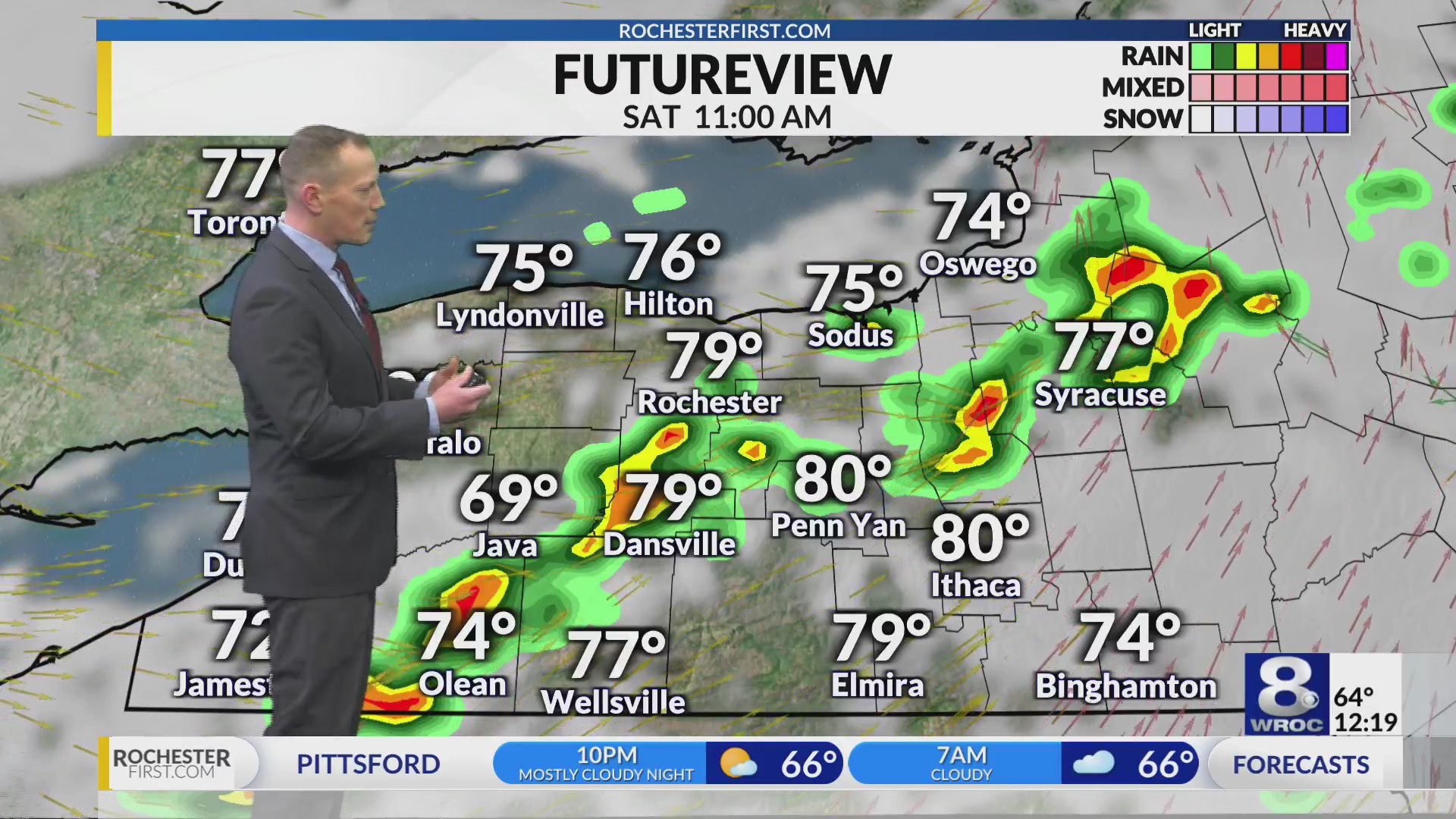 Rochester's Thursday afternoon forecast update