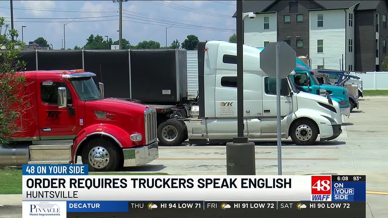 Alabama truck drivers support executive order requiring them to read ...