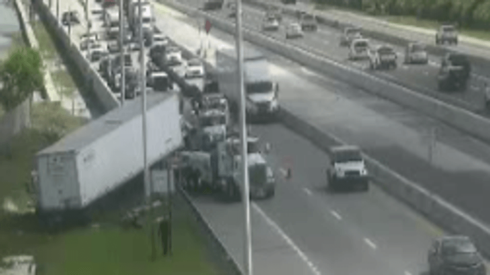 Hazardous materials crash causes major traffic jam on Turnpike in ...
