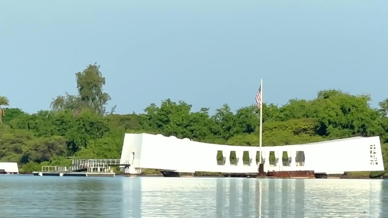 Pearl Harbor from Above: Drone Captures WWII Memorial