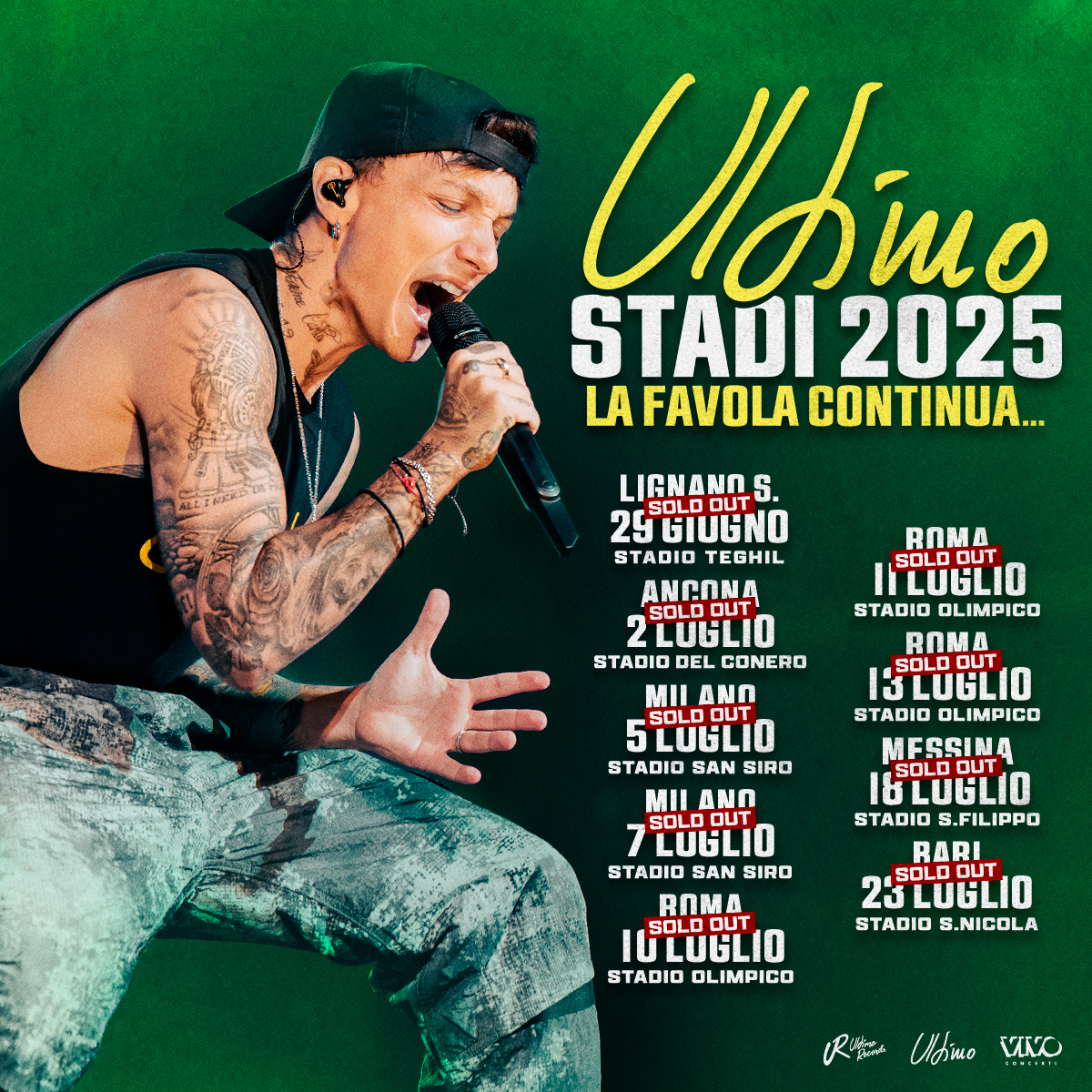 Ultimo, svelato il nuovo super palco per il tour negli stadi 2025: 65 ...