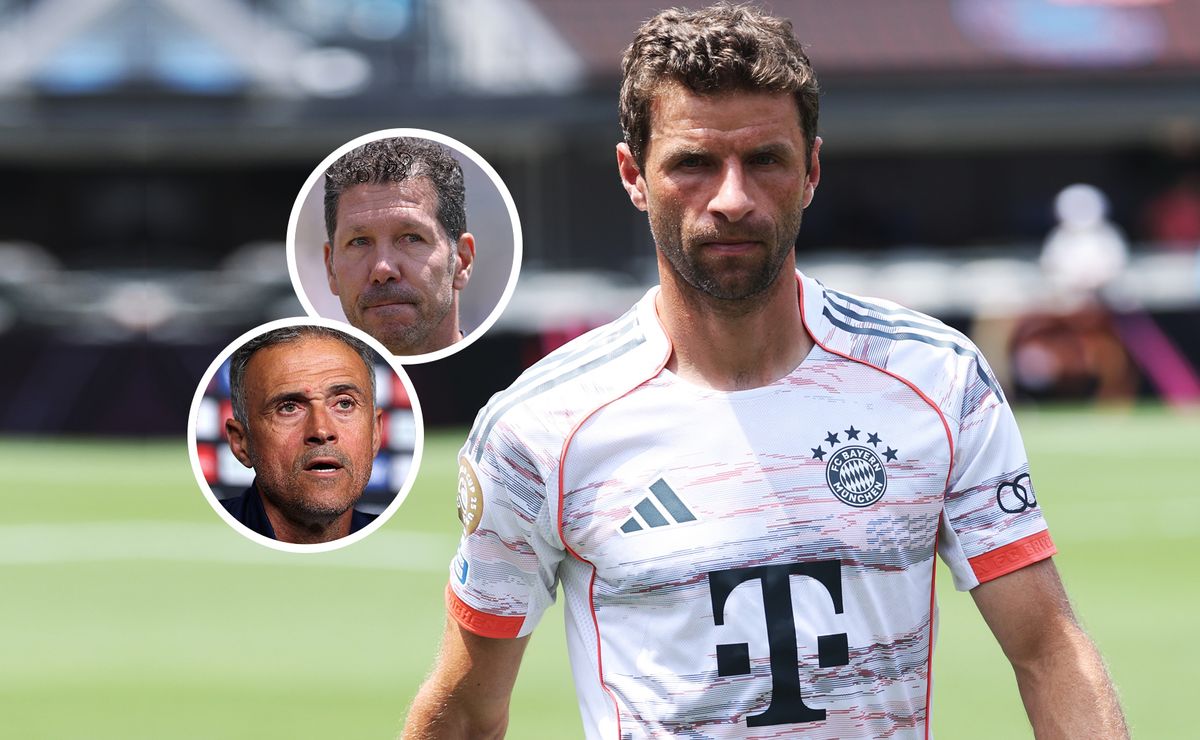 El picante mensaje de Thomas Müller a Luis Enrique y Simeone por sus ...