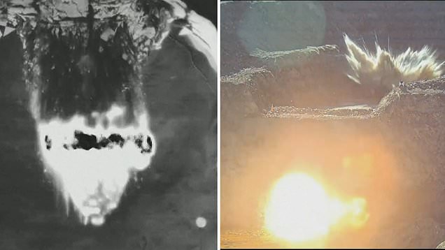 Pentagon releases new footage of bunker buster bombs like ones used on Iran