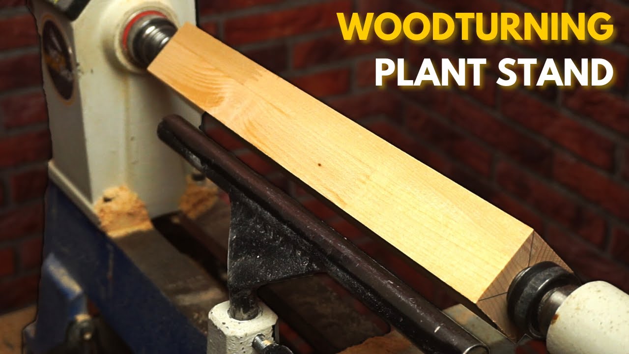 How can simple blanks become a stunning wooden plant stand?