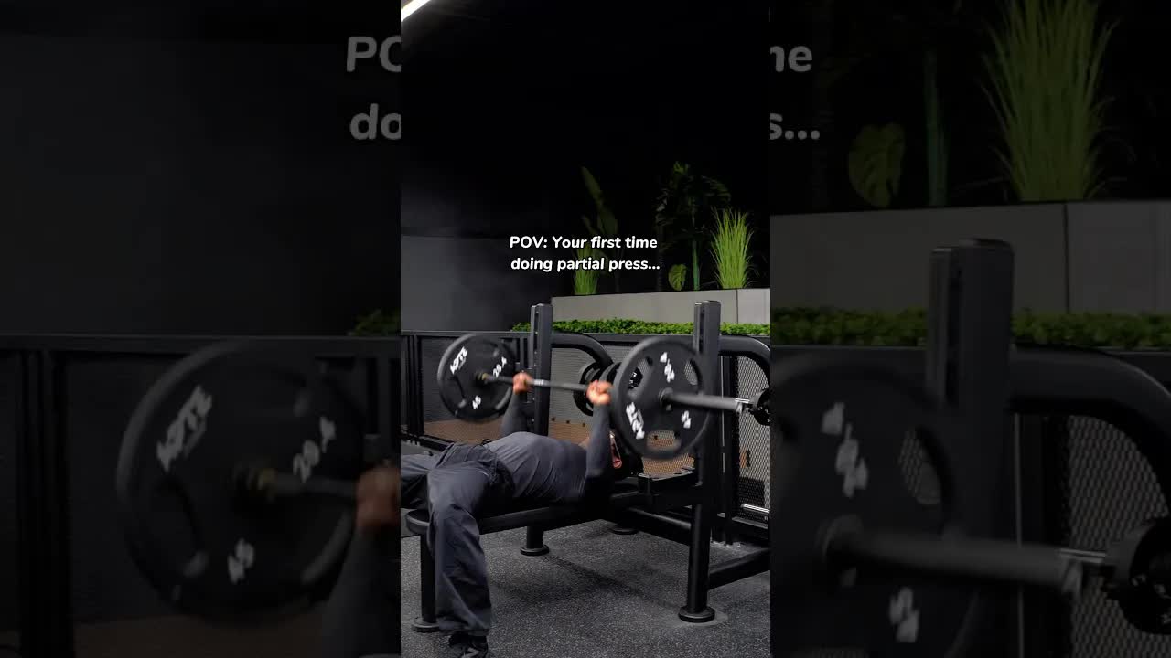 POV: First Time Partial Bench Press