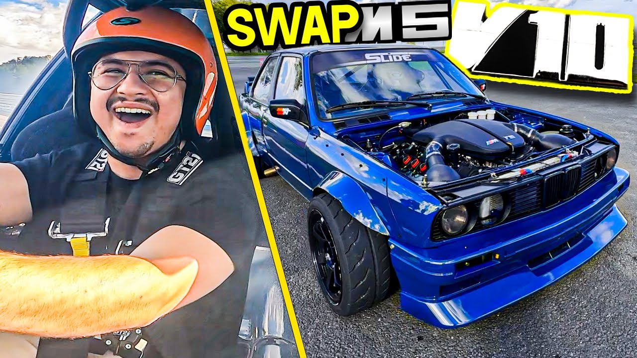 E30 SWAP M5 V10 ! La prépa est magnifique!