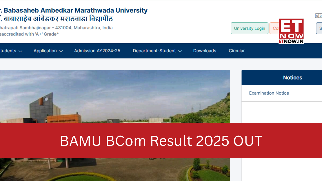 BAMU Result 2025 OUT for BCom courses at bamua.digitaluniversity.ac; How to download scorecard PDF