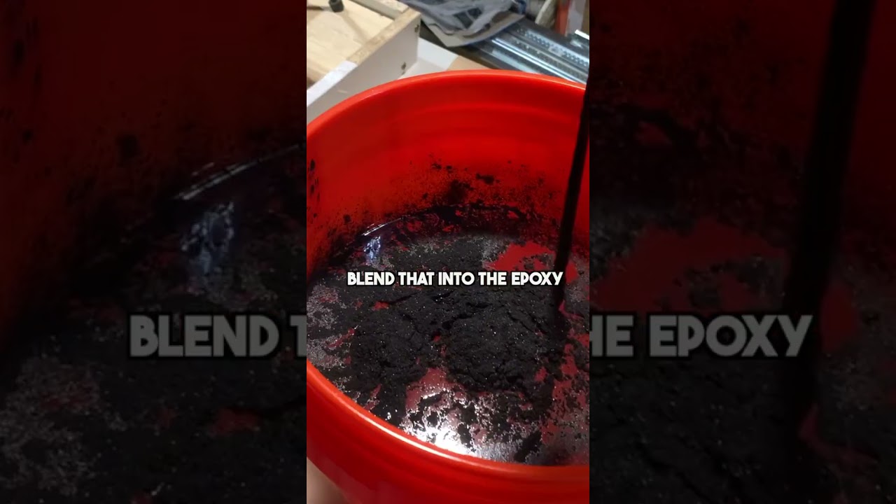 Building a black epoxy river table from scratch