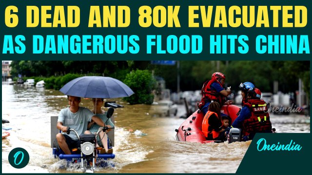 China Flood Horror: Panic In China As 6 Dead, 80K Evacuated ...