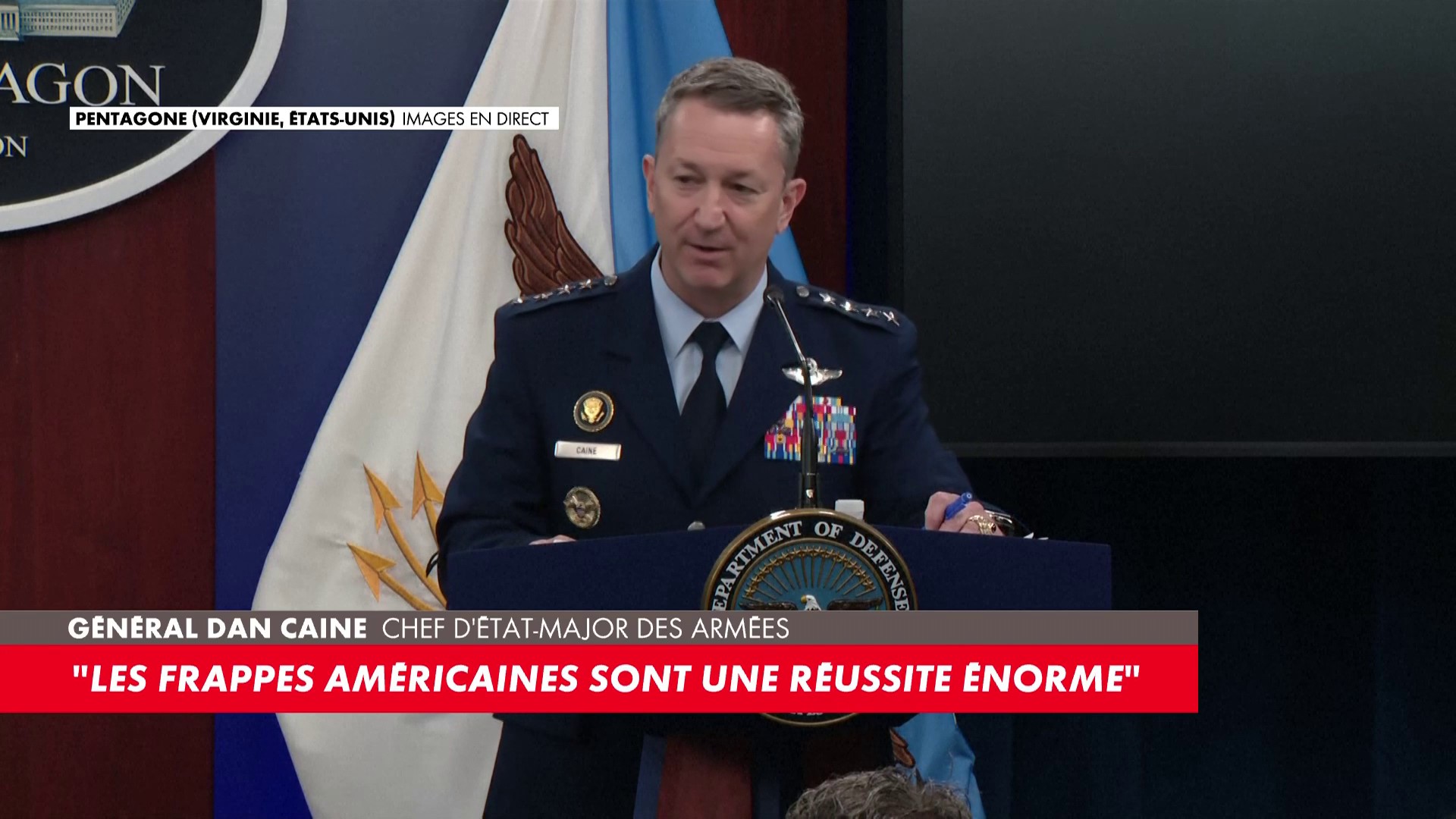 Le général Dan Caine est revenu sur l’attaque de la base américaine du ...