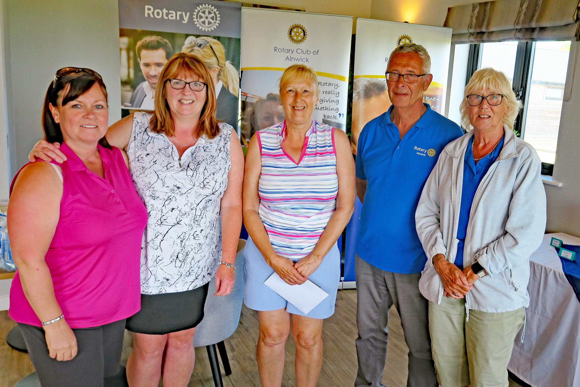 Alnwick Rotary Club's charity golf day raises nearly £4,000 for good causes