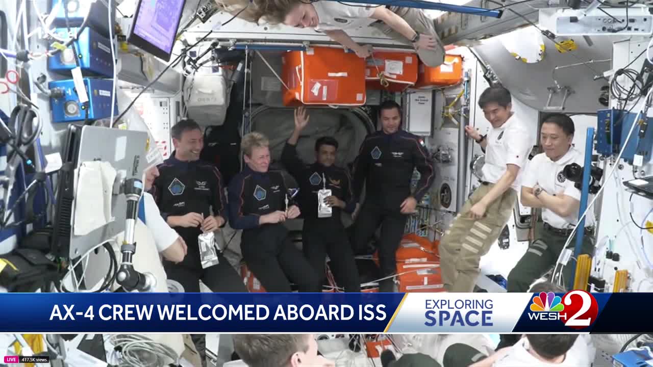 Axiom-4 crew arrives to International Space Station after launching ...