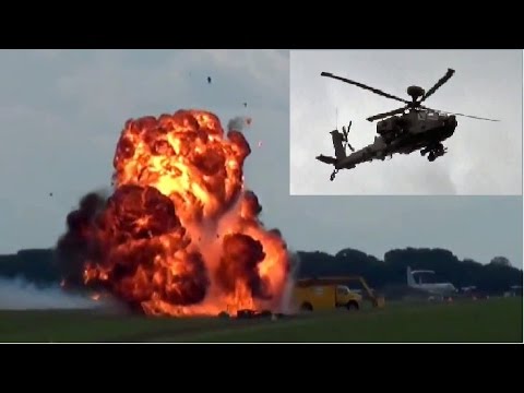 WAH-64D Apache Helicopter Pyro Explosion Display